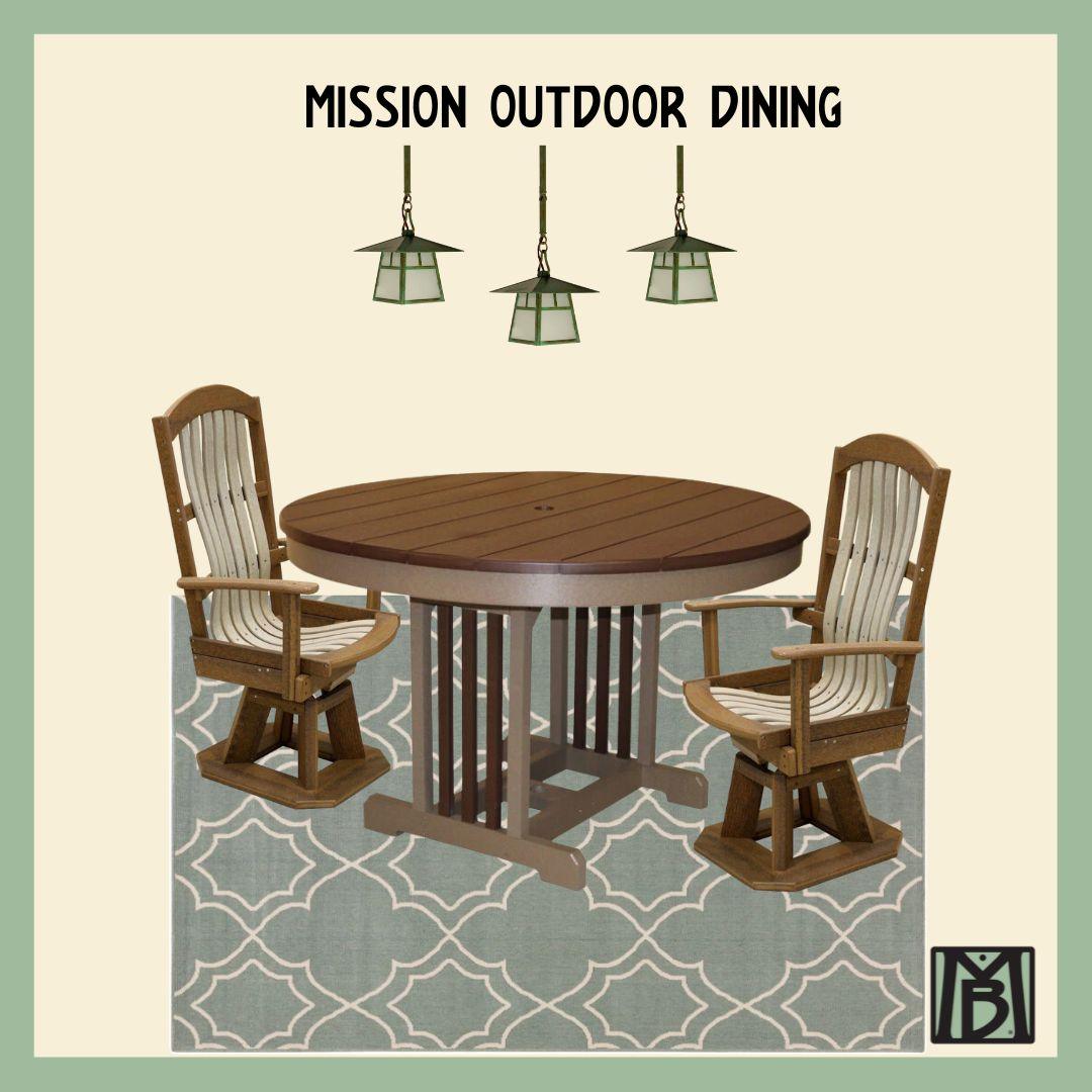 Mission Outdoor Dining – Modern Bungalow Furniture and Design