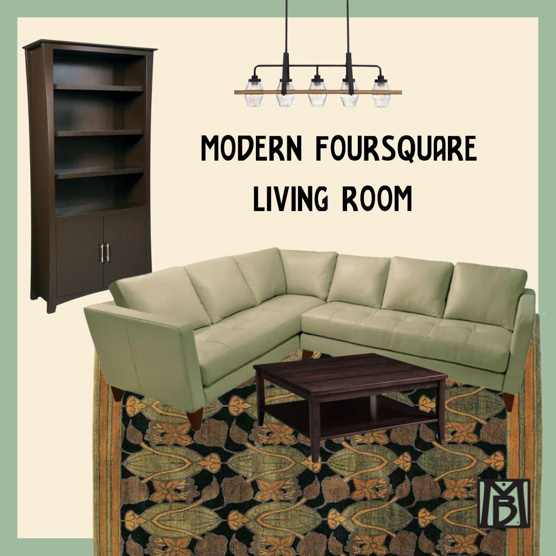 Modern Foursquare Living Room – Modern Bungalow Furniture and Design