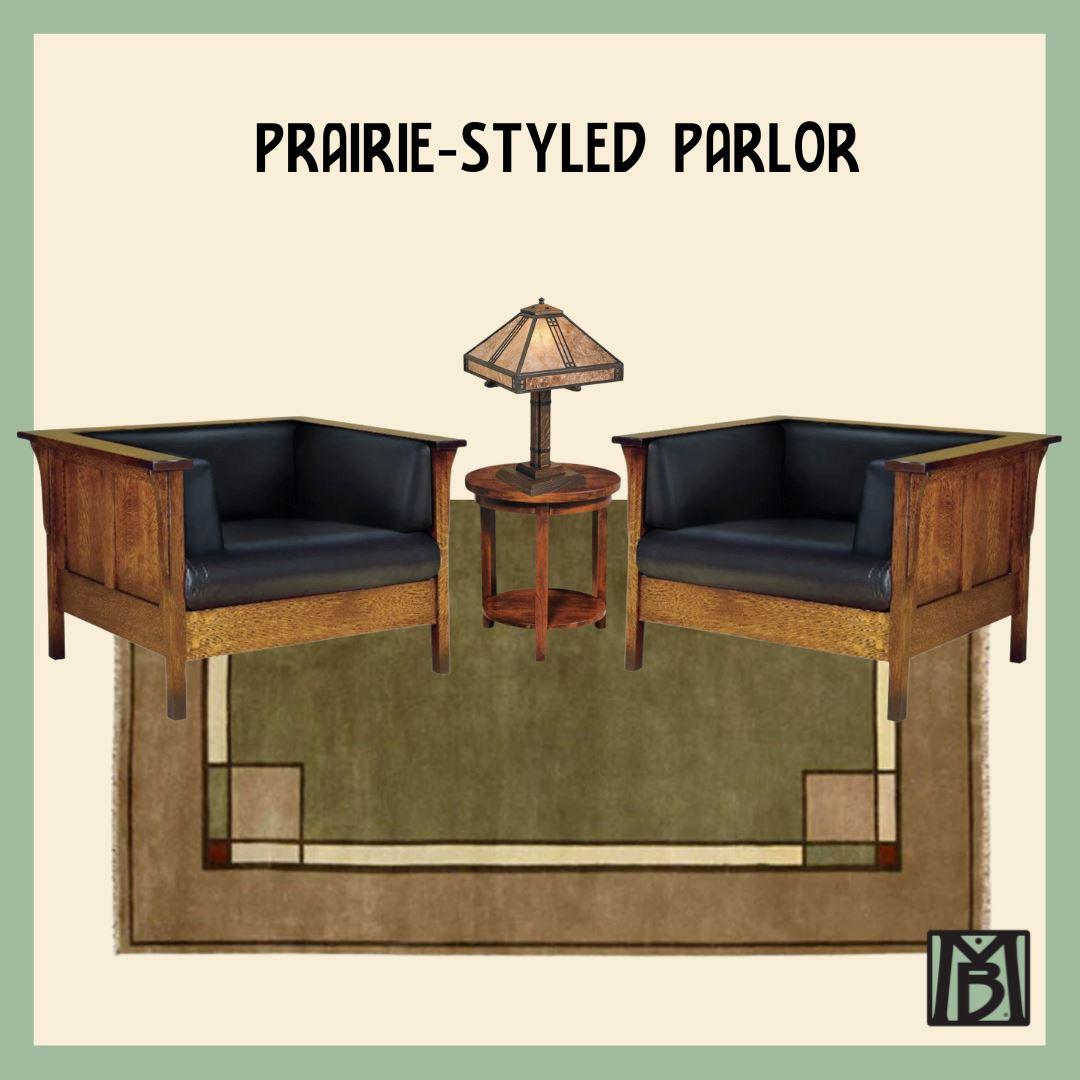 Prairie-Styled Parlor – Modern Bungalow Furniture and Design