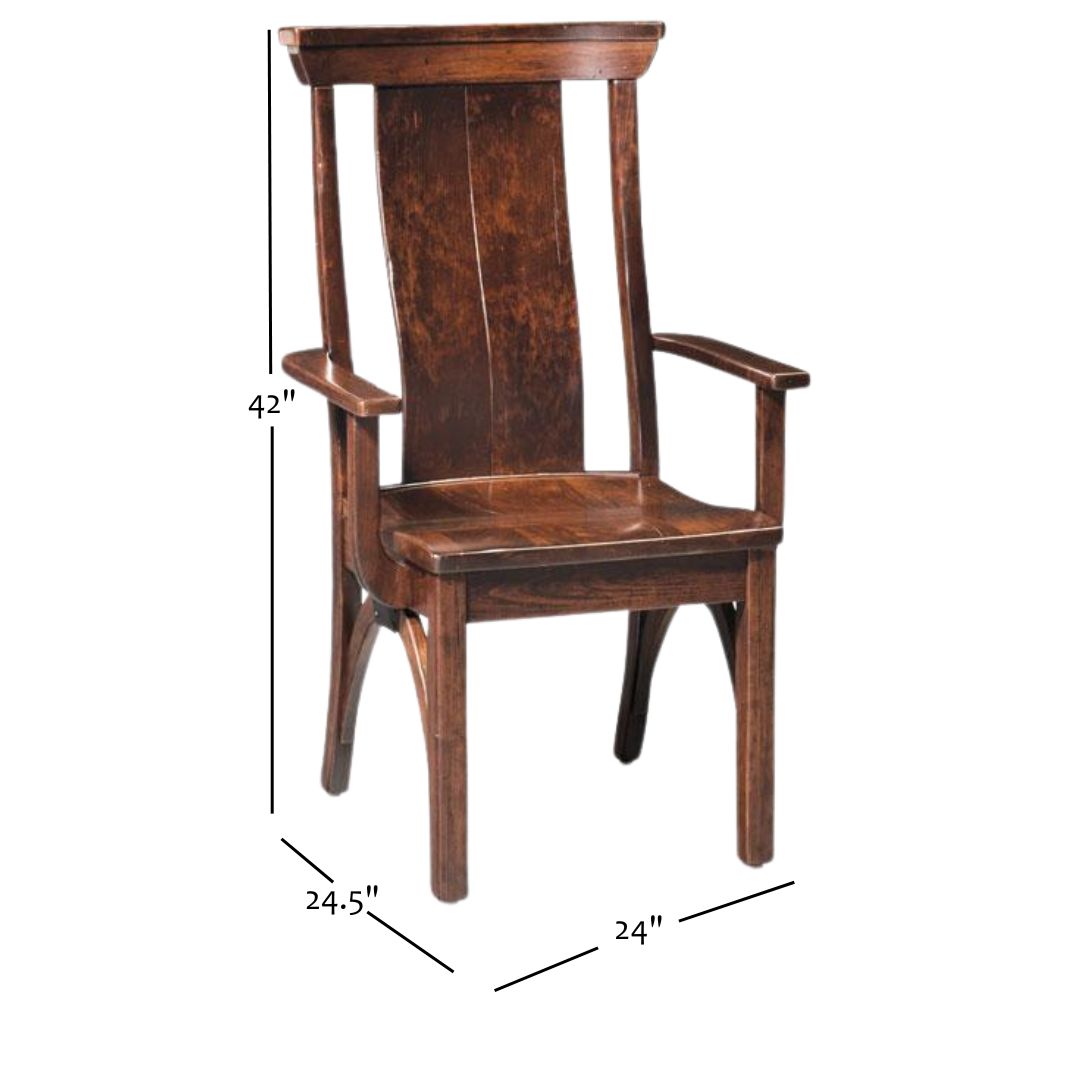 B&O Railroad Trestle Bridge Arm Chair in your choice of wood and finish ...