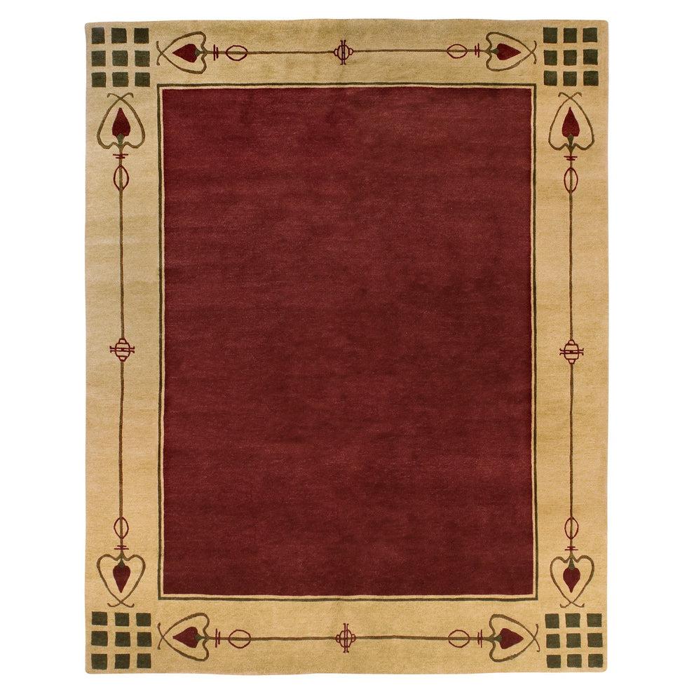 Highland Park Stickley Rug- Red RU-1180 – Modern Bungalow Furniture and ...