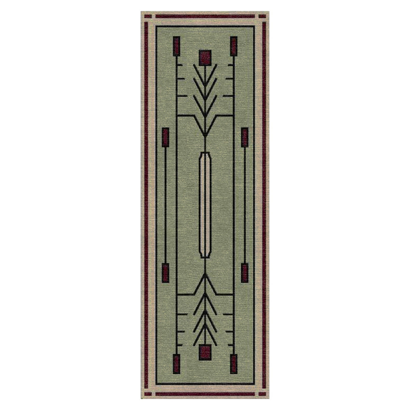 Prairie Green Stickley Rug RU-1240 – Modern Bungalow Furniture and Design
