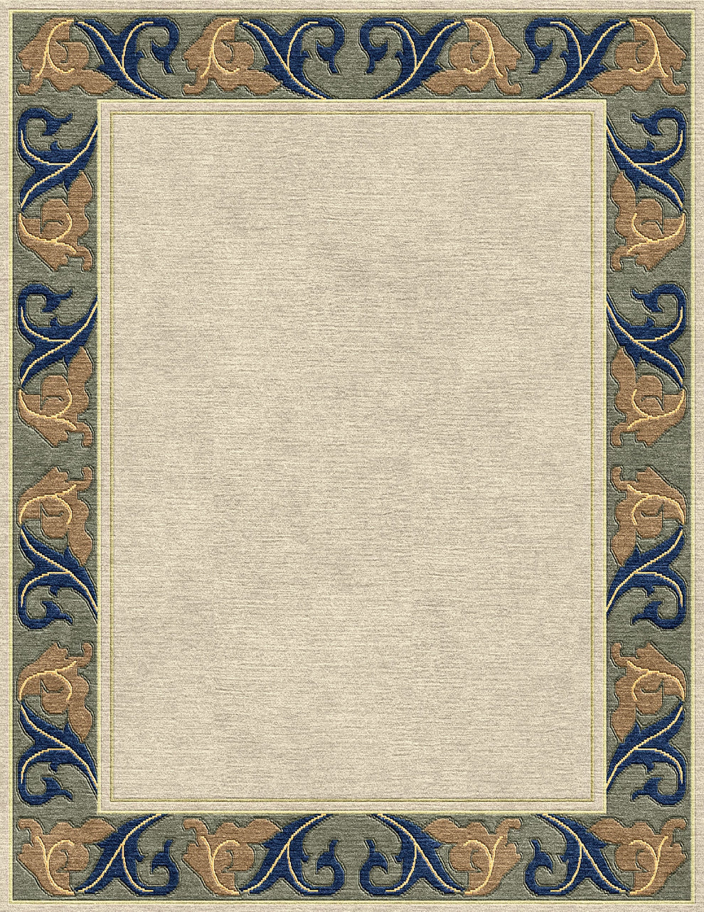Streatham Park Rug PC-53A| Craftsman Style Hand Knotted Carpet RU-1535 ...