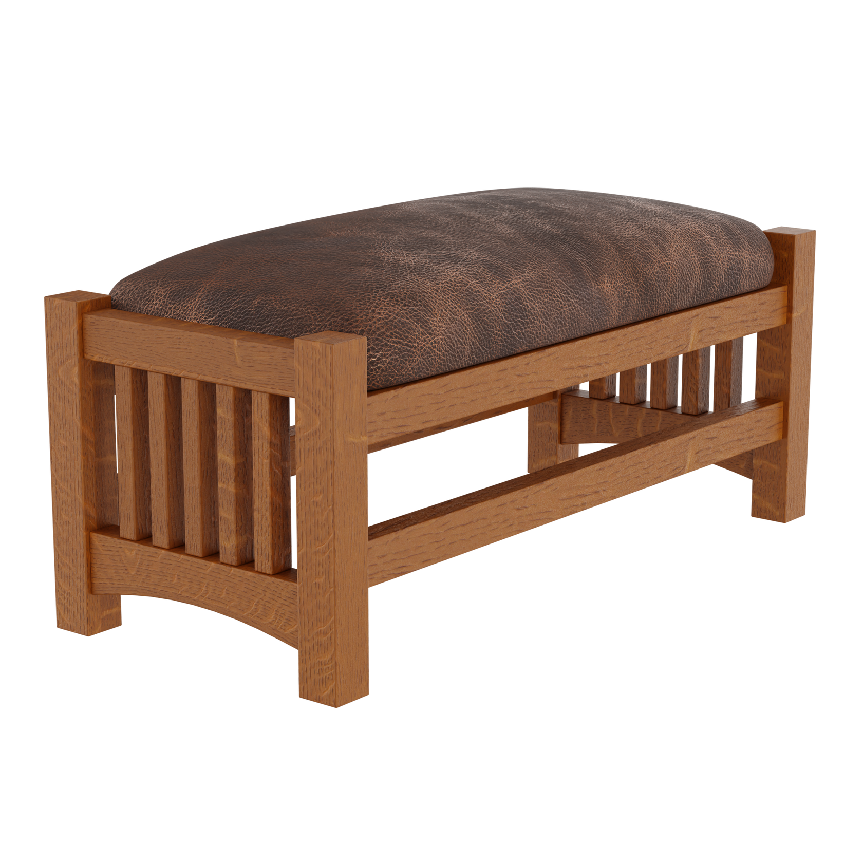 Prairie Spindle Long Ottoman