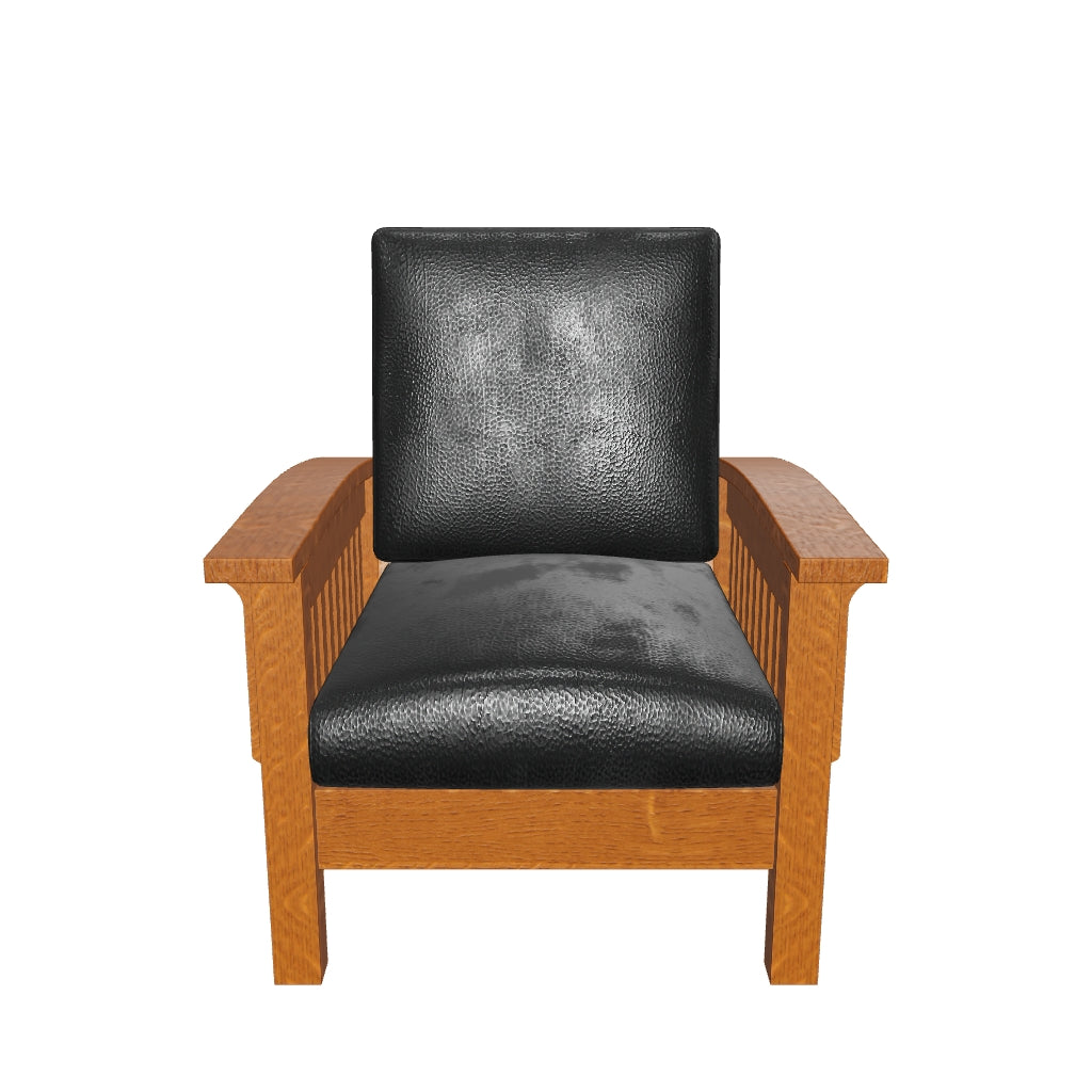 Prairie Mission Wood Arm Accent Chair