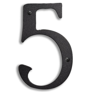 Cutout solid metal house numbers in your choice of finish- 5 inches
