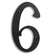 Cutout solid metal house numbers in your choice of finish- 5 inches