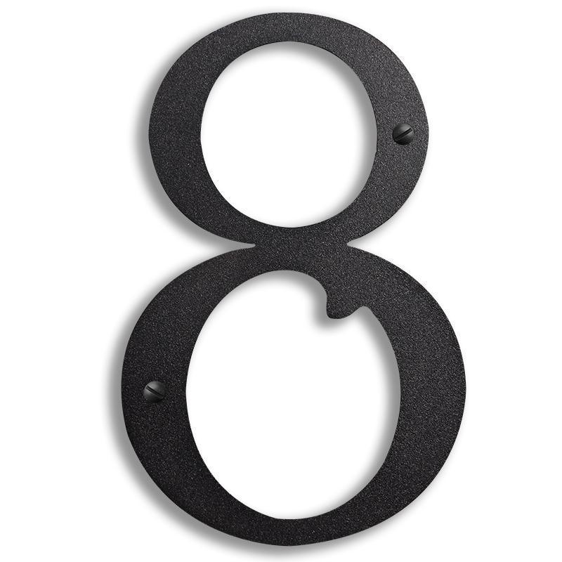Cutout solid metal house numbers in your choice of finish- 5 inches ...