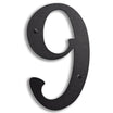 Cutout solid metal house numbers in your choice of finish- 5 inches