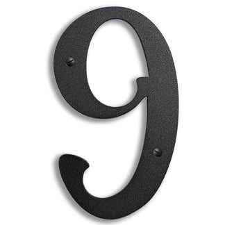 Cutout solid metal house numbers in your choice of finish- 5 inches