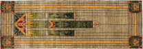 Stained Glass Green Rug PC-50A | Mission Style Hand Knotted Rug ...
