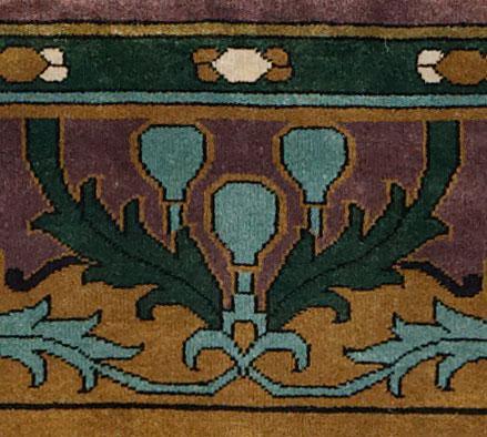 Wyndham Border Purple Rug PC-6B | Mission Style Persian Area Rug ...